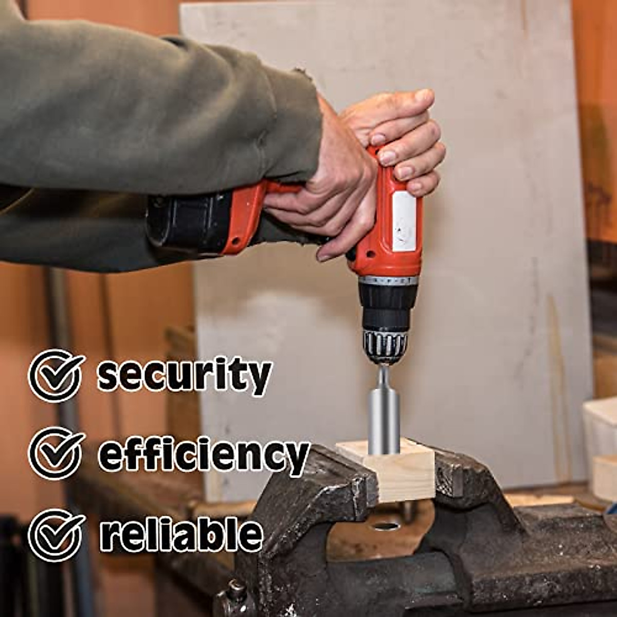 SDS Plus Ground Rod Driver: Hammer Drill Ground Rod Driver for 5/8" 3/4" Rotary Hammer 20MM Diameter SDS Plus Heavy Duty Grounding Rod