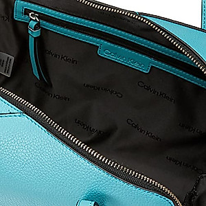 Calvin Klein Brenda Top Zip Satchel, Turquoise
