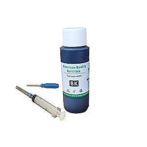 VC Black Dye Ink Refill Kit Replacement for Canon PG275 PG-275XL PG-275 XL PG275XL 275XL 275 XL 275 Ink Cartridge Refill Ink Kit for Canon Pixma TS3520 TS3522 TR4720 Printer Ink (60ml)