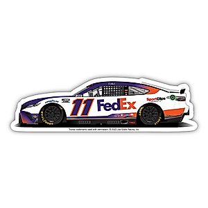 R and R Imports Nascar #11 Denny Hamlin 4-Inch Vinyl Decal Stiker Car design