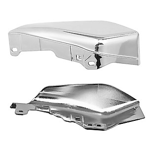 H RUO Chrome Mid-Frame Air Deflector Heat Shield Fits for Harley Touring Electra Glide Street Glide Road Glide 2017-2024 2023 2022