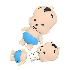 4GB Baby Shape Flash Drive USB Flash Drive Memory Stick Thum Drive USB Drive USB Flash Disk U Disk Pen Drive USB Disk Flash Memory External Storage USB Stick PenDrive (Blue)