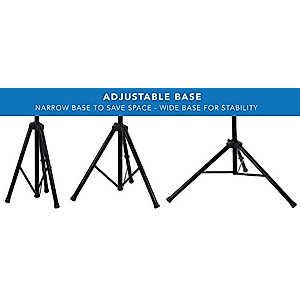 Mount-It! TV Tripod Stand - Portable TV Stands for Flat Screens - Indoor or Outdoor TV Pole Stand - Television Tripod Stand for 32-70 Inches Screen - Single Pole TV Stand with 77lbs Capacity