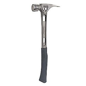 Stiletto TB3MC 15oz. Ti-Bone 3 Titanium Hammer with Milled Face, Curved Handle and New Improved Model Anti-rotational Face