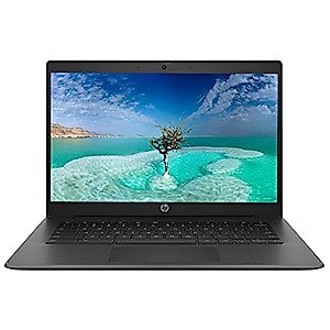 2022 Newest HP 14" Flagship Chromebook, AMD Processor, 8GB LPDDR4, 32GB Storage, Chrome OS, Dale Black (Renewed) (Dale Black)