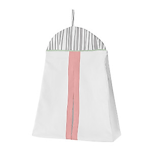 Sweet Jojo Designs Coral, Mint and Grey Woodsy Deer Girls Baby Bedding 11 Piece Crib Set