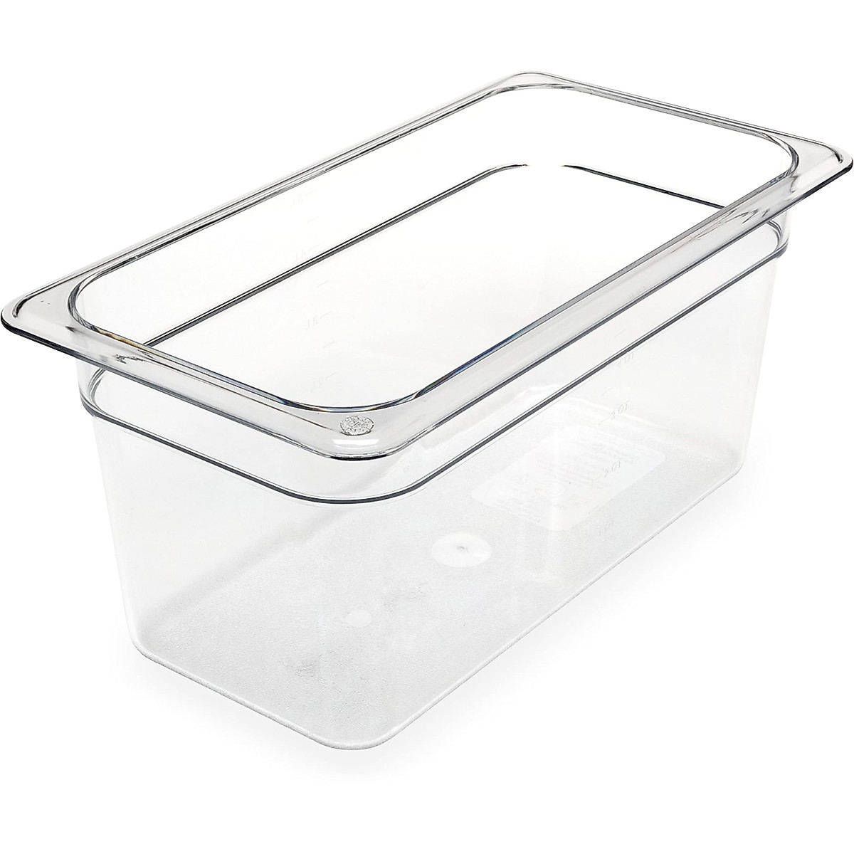 Carlisle FoodService Products Plastic Food Pan 1/3 Size 6 Inches Deep, Clear
