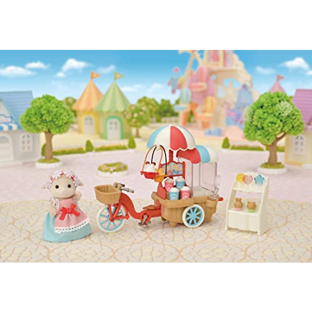 Calico Critters Popcorn Trike, Dollhouse Playset with Figure and Accessories