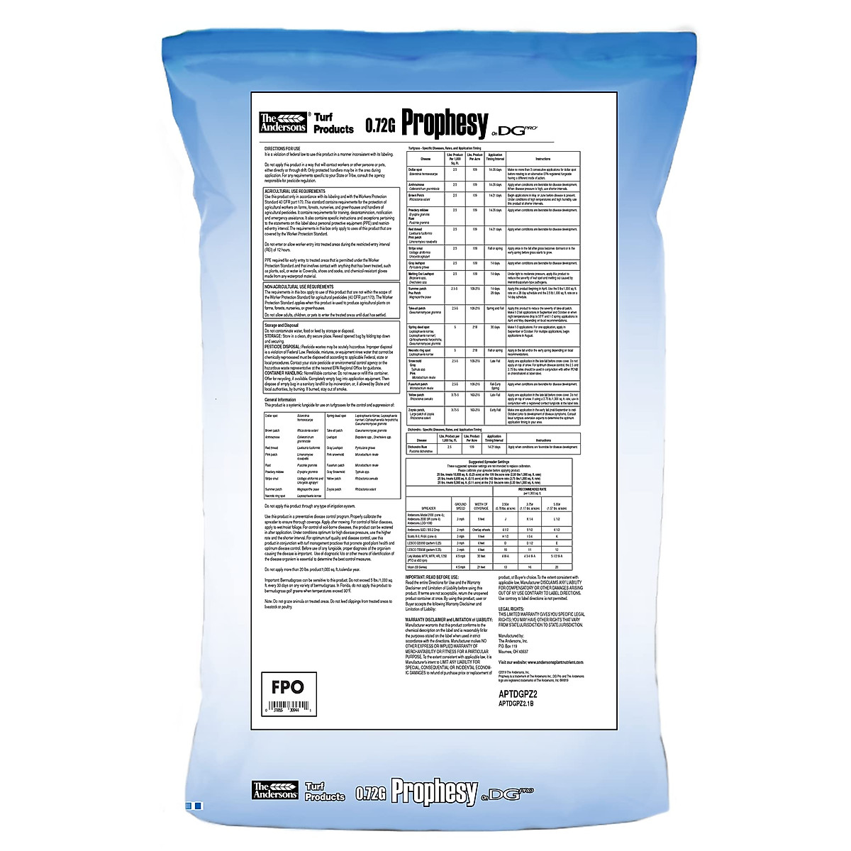 The Andersons Prophesy Propiconazole Broad Spectrum Fungicide on DG Pro, 25lbs (up to 10,000 sq ft.)
