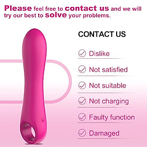 Adult Toys G Spot Dildo Vibrator - NSBAN Mini Vibrating Dildos with 10 Powerful Vibrations Modes, Anal Clitoris Finger Vibrators for Travel Sex Toy for Womens Sexual Toy(Pink)