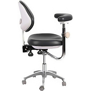 Assistant's Stool - Premium Dental Assistant's Stool, Black