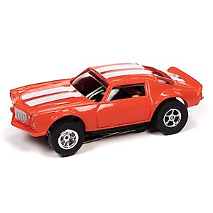 Auto World Xtraction Flamethrower R33 1970 Chevrolet Camaro (Orange) HO Scale Slot Car