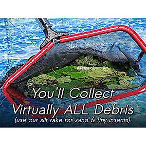 ProTuff Fine Mesh Pool Nets for Cleaning - Heavy Duty, Lifetime Replacement Pool Leaf Skimmer Holds 45 lbs - Pool Net Fits All Standard Poles