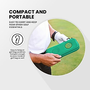Stripebird - Original Performance Golf Glove Holder Case (Fairway Green) - Protect and Keep Golf Gloves Dry - Golf Glove Case for Moisture Free Storage - Golf Glove Organizer Case - Golf Case