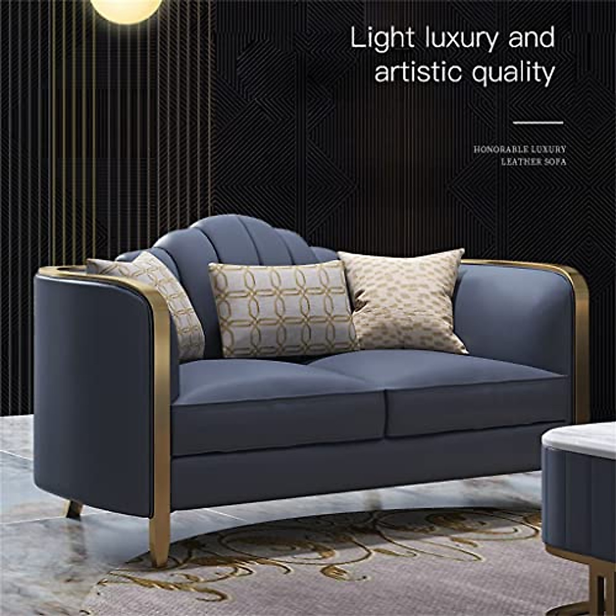 FZZDP Home Furniture Bedroom Small Leisure Lazy Sofa Combination Living Room Leather Large Sofa