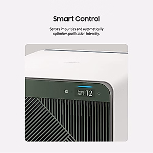 SAMSUNG BESPOKE Cube Air Purifier, Odor Eliminator, Home System w/ HEPA Filtration, 360 Degree Purification, Pet Mode, Smart Control, Traps Dust, AX350A9350N, Grey