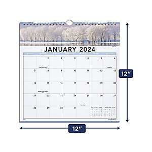 2024 AT-A-GLANCE Landscape 12-inch x 12-inch Monthly Wall Calendar (88200-24)