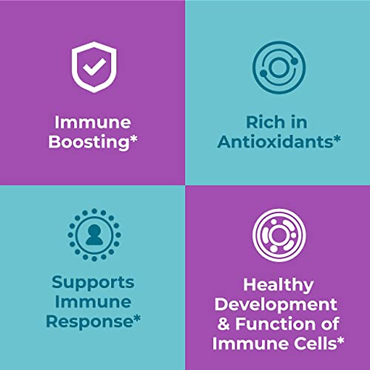 Hyland's Naturals Organic Elderberry Plus Gummies, Organic Black Elderberry with ZINC and Vitamin C, Immune Support Supplement for Adults, 60 Vegan Gummies (30 Days)