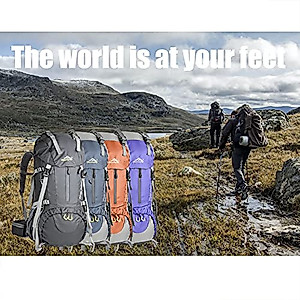 DADAYIYO 50L Hiking Backpack Lightweight Water Resistant,Mountain Climbing Camping Outdoor Sport Daypack(Green)