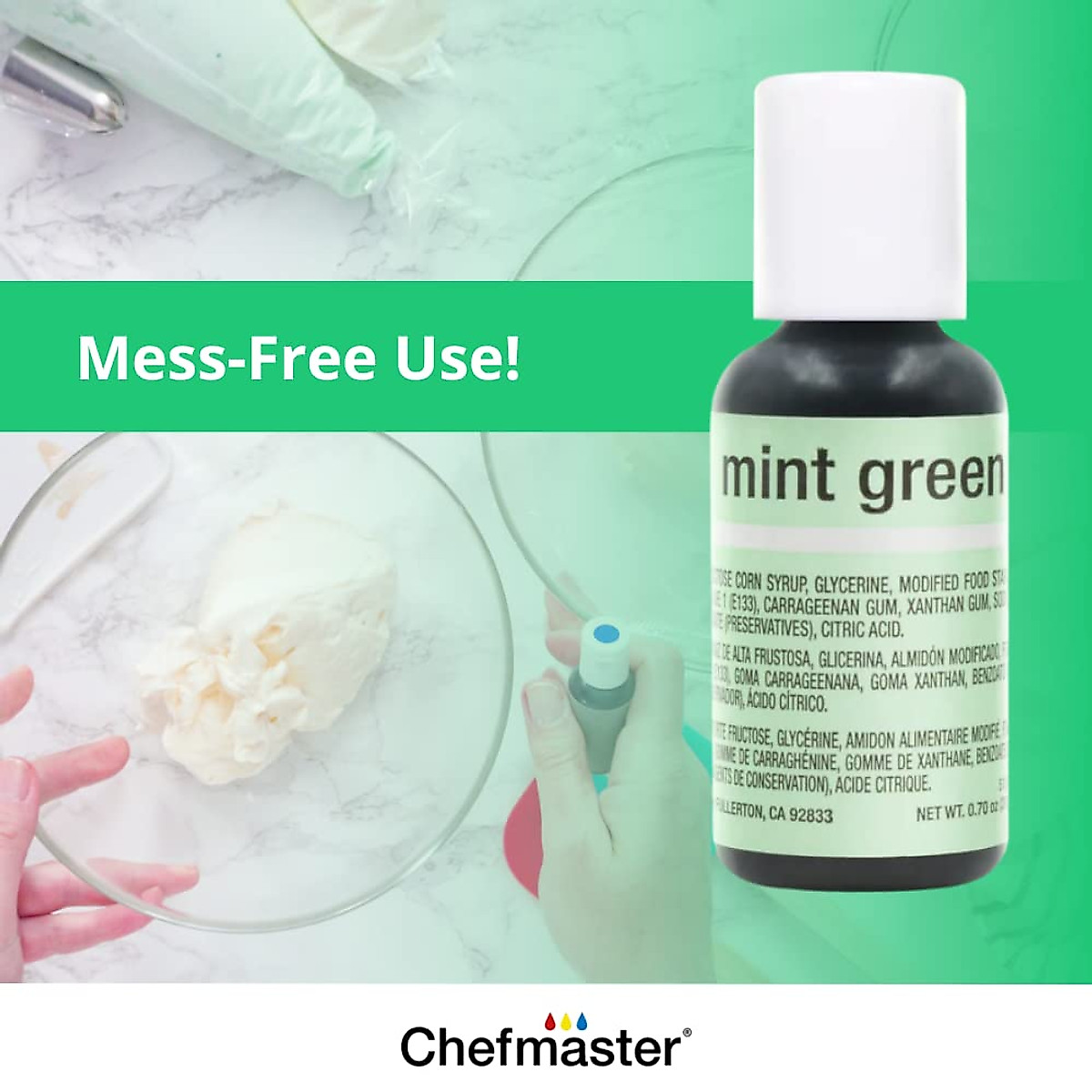 Chefmaster - Liqua-Gel Food Coloring - 12 Color Set B - Fade Resistant - 12 Pack - Vibrant, Eye-Catching Colors, Easy-To-Blend Formula, Fade-Resistant - Made in the USA