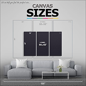 ARTCANVAS Purple Heron Canvas Art Print Stretched Framed Painting Picture Poster Giclee Wall Decor by John James Audubon - 60" x 40" (0.75" Deep) (3-Piece)