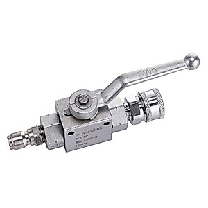 Tool Daily High Pressure Washer Ball Valve Kit, 3/8 Inch Quick Connect for Power Washer Hose, 4500 PSI