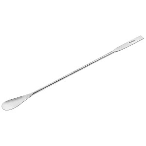 EISCO 10PK Spatula Spoons, 9" - Stainless Steel, Polished - One 0.3" Flat End, One 0.5" Scoop End