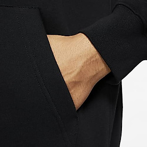 Nike Men's Sportswear Club Fleece Full Zip Hoodie, Fleece Zip-Up Hoodie Men, Black/Black/White, L