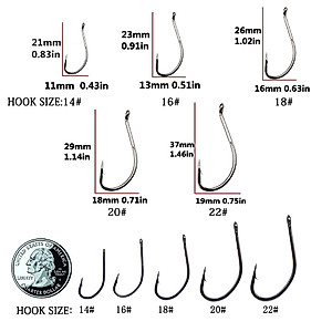 Fishing Hook Rigs with 49 Strands Steel Leaders-Saltwater Surf Fishing Tackle Kit Heavy Duty Hooks (22#, 5 Hooks Rig)