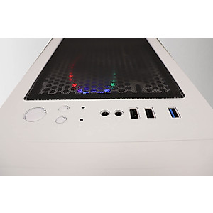 ViprTech Entry Level Gaming PC Desktop Computer - Intel Core i5 3.40GHz, GeForce GTX 650, 8GB RAM, 1TB HDD, WiFi, RGB Lighting, Windows 10 Pro, 1 Year Warranty, White