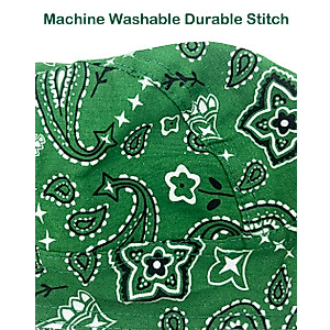 Cotton Doo Rags Skull Bandana Motorcycle Dew Rags Head Wrap Cycling Sweat Hard Helmet Liner Paisley Chef Hats Do Rag Welder Welding Rag Caps for Men and Women (Paisley Pack)