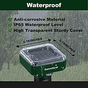 Solar Mole Repeller Gopher Repellent Ultrasonic Solar Powered 4pcs Pest Repeller for Mole Repeller Rodent Gopher Deterrent Vole Chaser for Lawn Yard & Garden of Outdoor Use 4 Packs