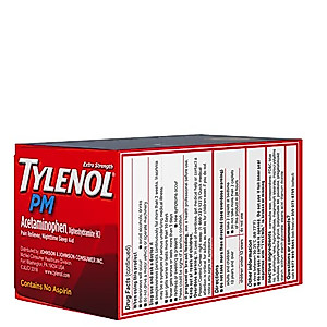 Tylenol PM Extra Strength Pain Reliever & Sleep Aid Caplets, 500 mg Acetaminophen, 100 ct