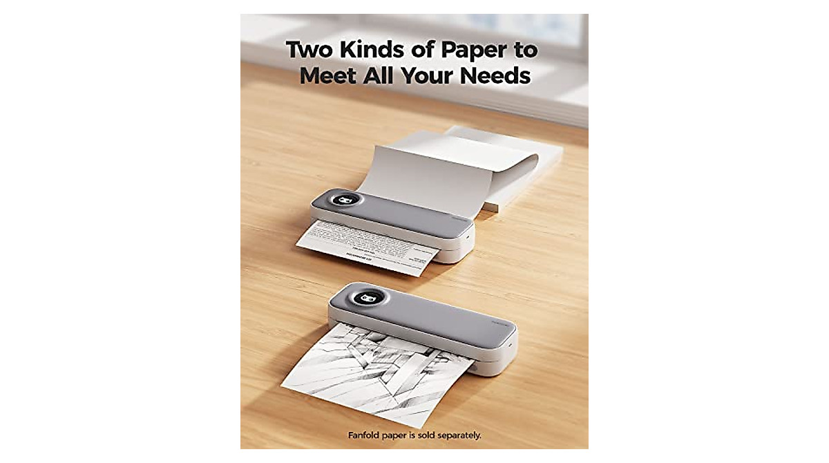 Paperang Portable A4 Thermal Printer - Wireless & Wired Printing