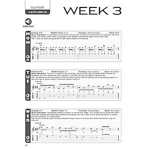 Guitar Aerobics: A 52-Week, One-lick-per-day Workout Program for Developing, Improving and Maintaining Guitar Technique Bk/online audio