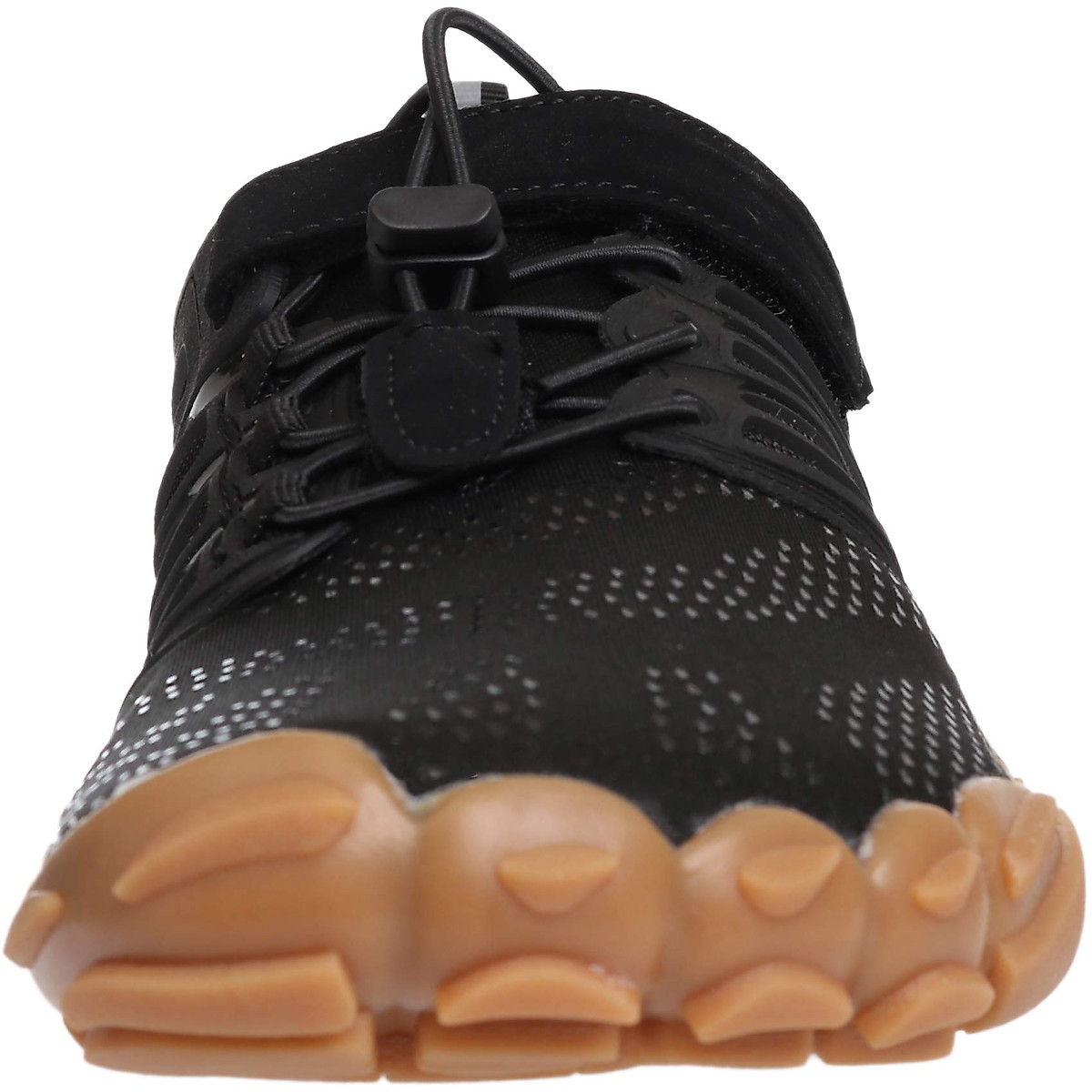 WHITIN Men's Trail Running Shoes Minimalist Barefoot Wide Width Toe Box Size 12 Gym Workout Fitness Low Zero Drop Sport Breathable Beach Black Gum 45