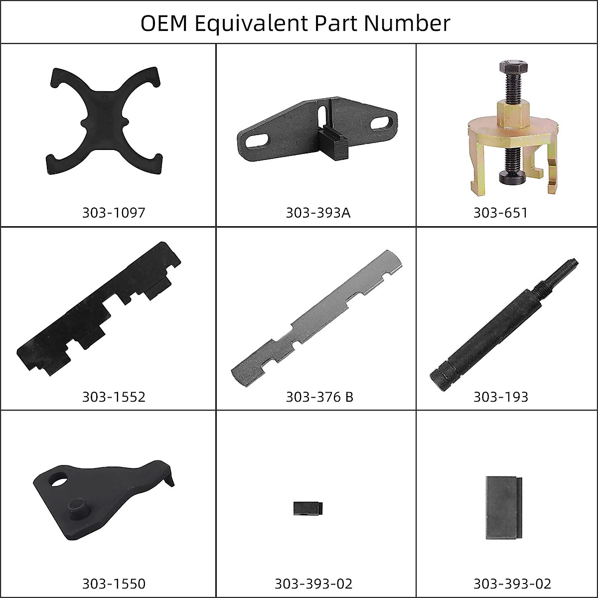 DAYUAN Engine Timing Tool Kit Compatible with Ford Mazda Camshaft Flywheel Locking Tools 1.4 1.6 1.8 2.0 Di/TDCi/TDDi ESCOBOOST 1.6 Ti-VCT 1.5/1.6 VVT Cam Holding Tool 303-1097 303-1550 303-1556