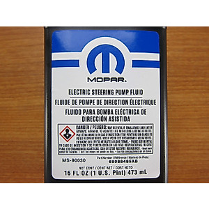 Mopar Chrysler Dodge Jeep Ram One Pint Electric Steering Pump Fluid OEM