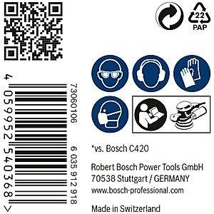 Bosch Professional 50x Expert M480 Sanding Net (Ø 150 mm, Grit 80, Accessories Random Orbital Sander)