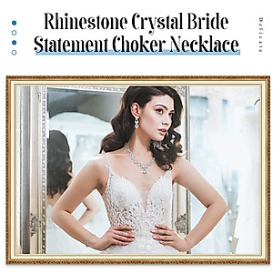 Sanwuta 4 Pcs Silver Clutch Purses for Women Evening Rhinestone Jewelry Set Necklace Earrings Bracelet Prom Wedding Accessories(Triangle Style)