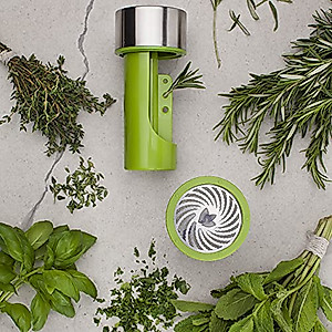 Microplane Herb Grinder and Leaf Stripper Seasoning Herb Mill (Stainless Steel)