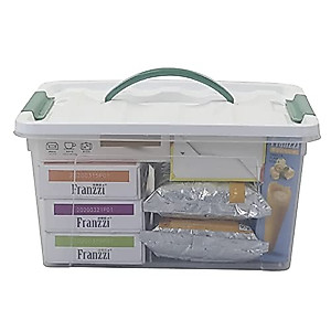 Saedy 14 Quart Plastic Storage Bin with Lid, Clear Latching Box, 6 Packs