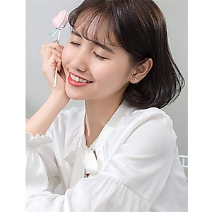 Minimalist Heart Sterling Silver Earrings for Women Girls Teens Charm Hollow Love Hearted Stud Tiny Small Cartilage Tragus Post Pin Hypoallergenic Pierced Ear Christmas Birthday Halloween Thanksgiving Jewelry Gifts