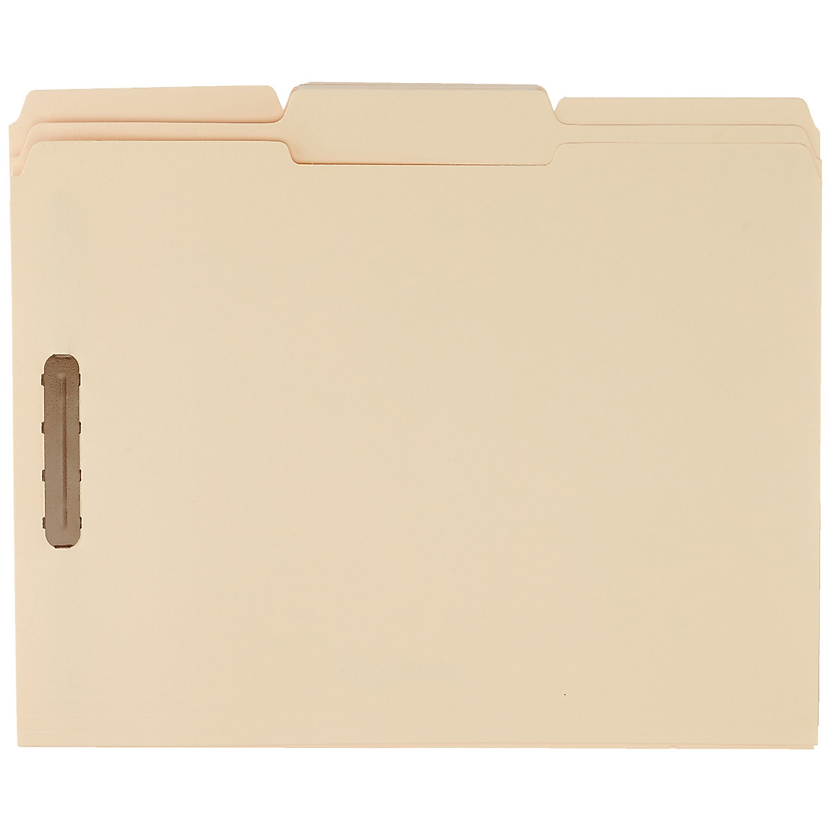 Amazon Basics Manila File Folders with Fasteners, Letter Size, 100-Pack, Light Brown
