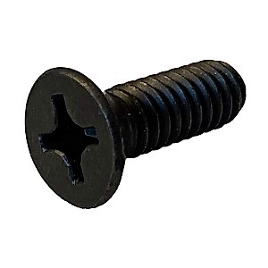 Small Parts 0604MPFB #6-32 x 1/4" Phillips Flat Machine Screw Fully Threaded Black Oxide (Pack of 100)