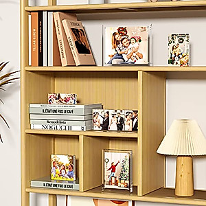 NIUBEE 8.5x11 Picture Frame, Clear Certificate Document Magnetic Photo Frame for Tabletop Display with Gift Box