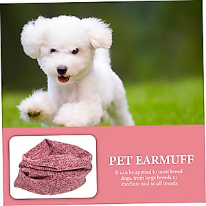 balacoo 3pcs Pet Earmuffs Dog Ear Cover Dog Sleeve Comfortable Pet Earmuff Winter Dog Earmuff Dog Noise Ear Cover for Pet Dog Snood Grooming Puppy Pet Accessory Earpiece Neck Milk Silk