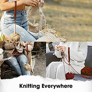 Yarn Holder, Yarn Spinner, Yarn Holder for Crocheting, Crochet Yarn Holder, Yarn Ball Holder, Yarn Spinner for Crocheting, Portable Wrist Yarn Holder, Portable Yarn Holder (Bee, 01)