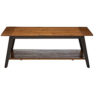 Zinus Wood Metal Coffee Table