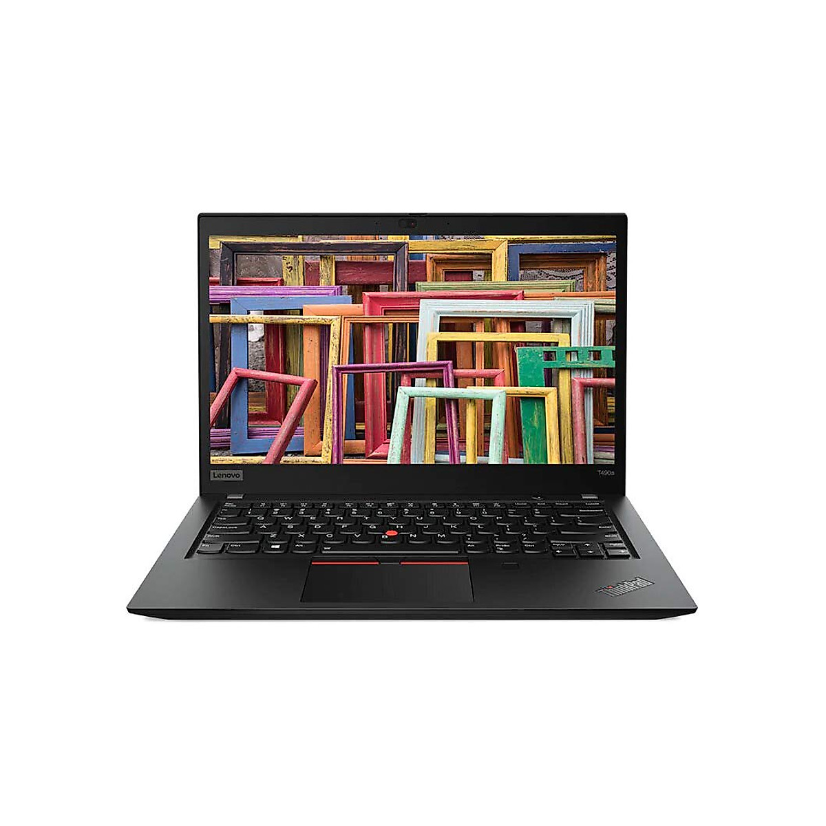 Lenovo ThinkPad T490s Laptop (20NX-001WUS) Intel Core i7-8565U, 8GB RAM, 256GB SSD, 14-inch FHD 1920x1080, Win10 Pro, 720p Webcam, Backlit KB, Fingerprint Reader, Black, Model:20NX001WUS (Renewed)